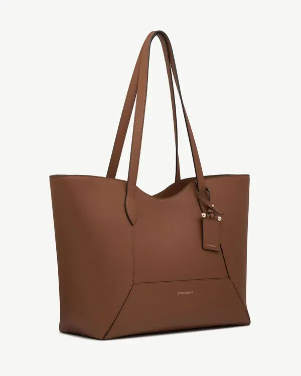 Strathberry Mosaic Cabas Tote - Brown