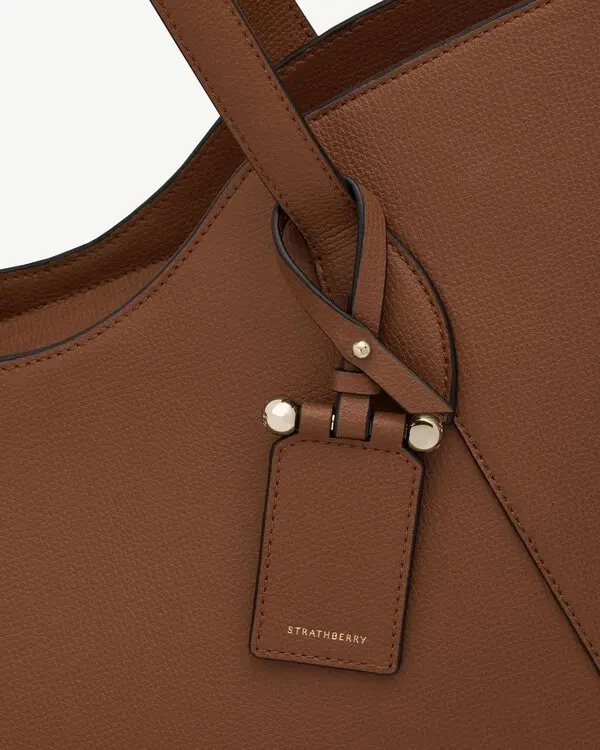 Strathberry Mosaic Cabas Tote - Brown