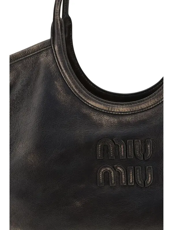 Miu Miu Ivy Leather Tote Bag