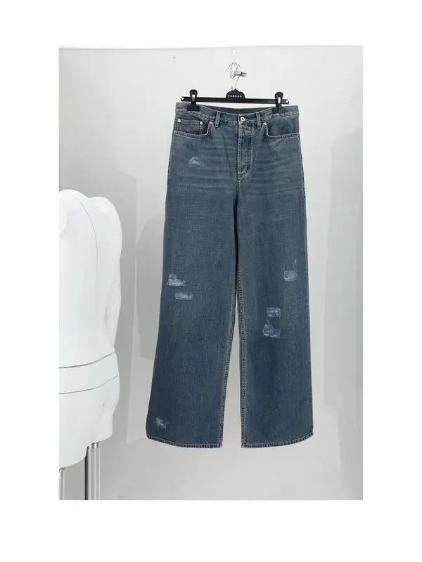 Dior Wide-leg Denim Pants - Blue