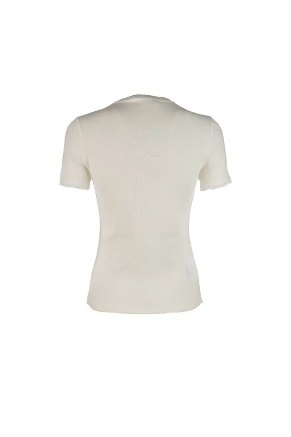 Miu Miu Textured Knitwear With Crew Neck