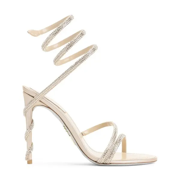 Rene Caovilla Margot Crystal Sandals - Multicolor
