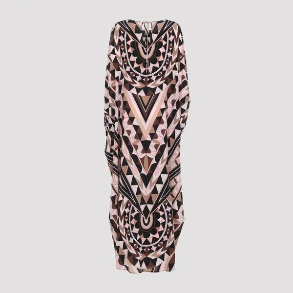 Emilio Pucci Silk Printed Kaftan Dress