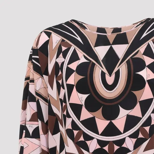 Emilio Pucci Silk Printed Kaftan Dress