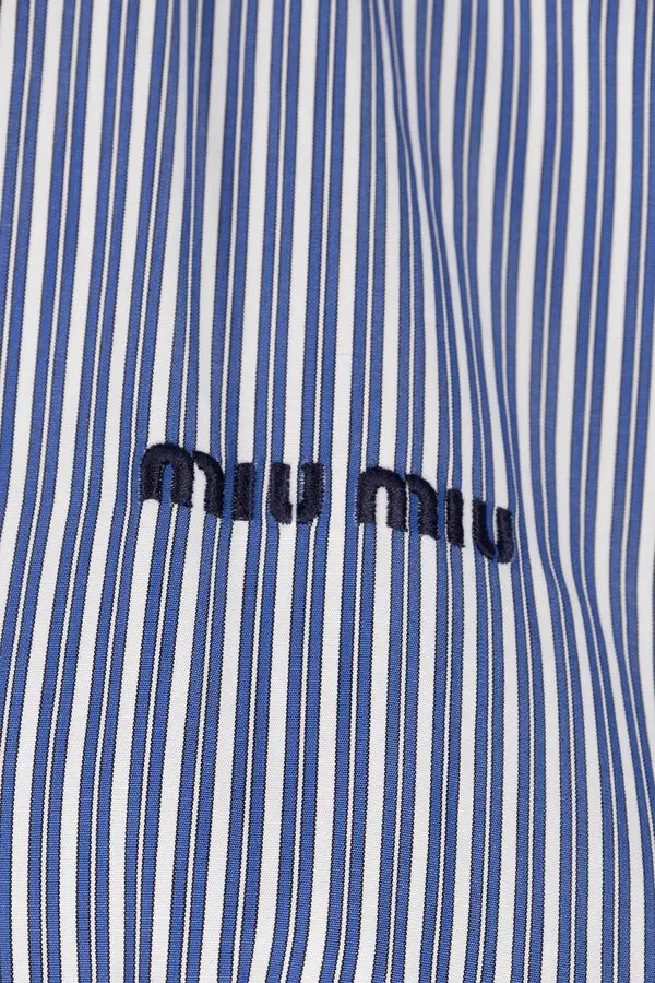 Miu Miu Striped Button-up Shirt - Multicolor