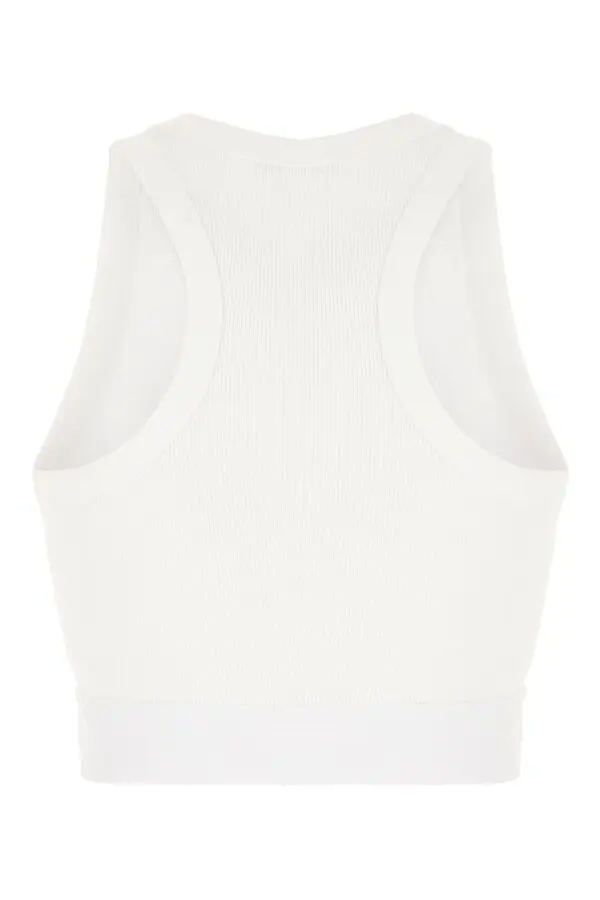 Givenchy Ribbed Cropped Top With Logo Detail