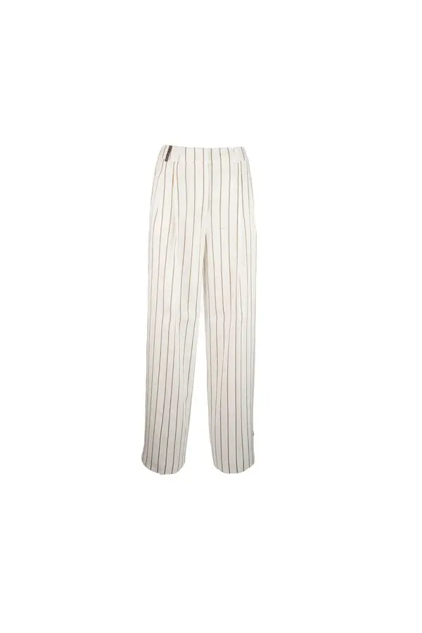 Peserico Striped Tailored Trousers - Multicolor