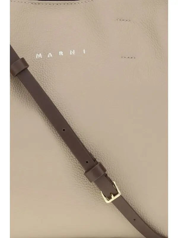 Marni Museo Tote Bag In Soft-grained Calf Leather