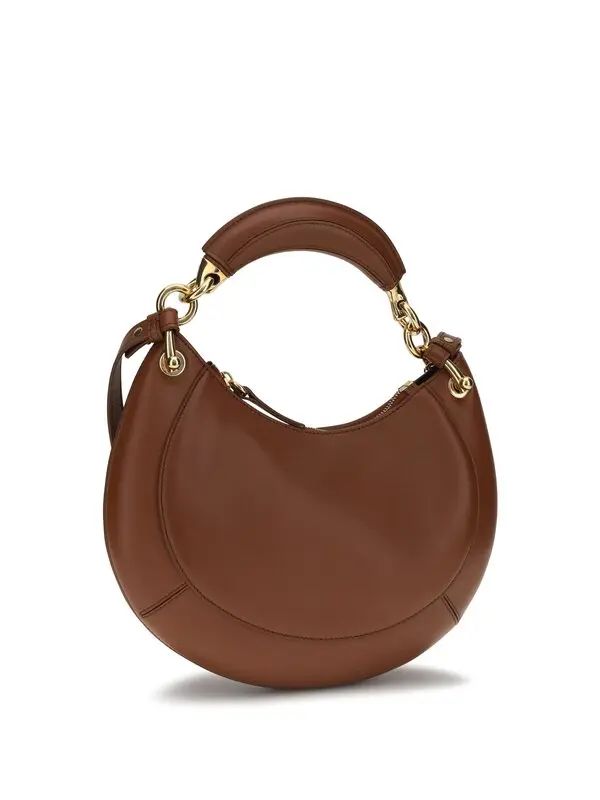 Chloé Marcie Shoulder Bag With Adjustable Strap - Brown