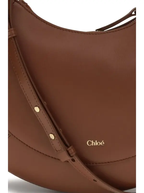 Chloé Marcie Shoulder Bag With Adjustable Strap - Brown