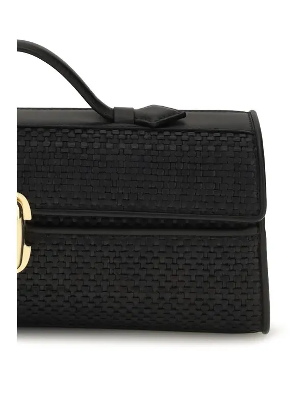 Savette Raffia Slim Symmetry Pochette