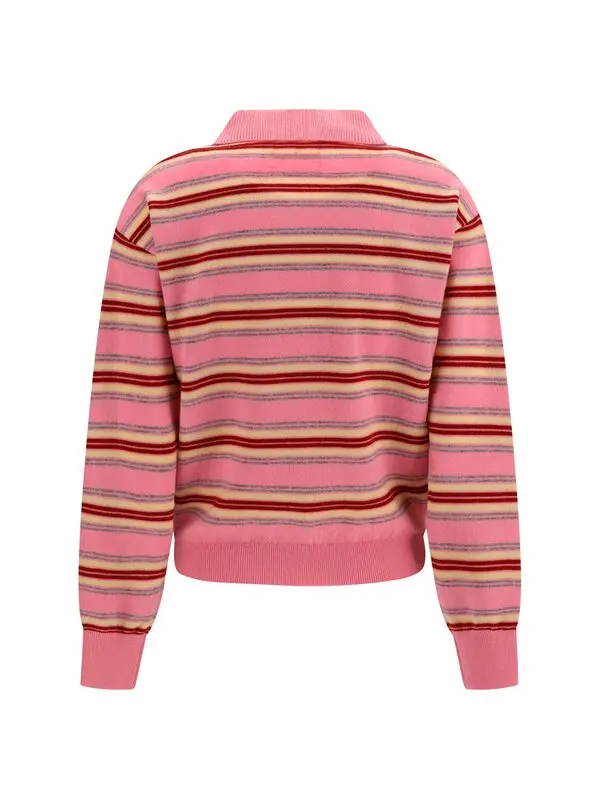 Guest In Residence Striped Polo Sweater