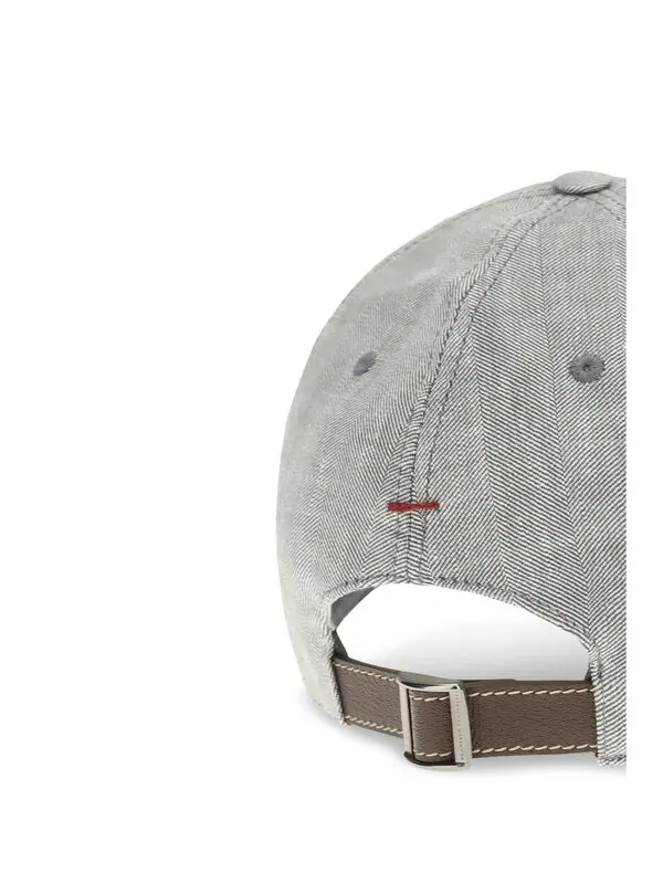 Brunello Cucinelli Baseball Cap In Linen And Virgin Wool