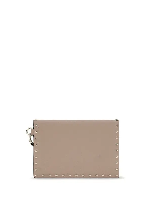 Valentino Garavani Rockstud Pouch In Grained Calfskin - Multicolor