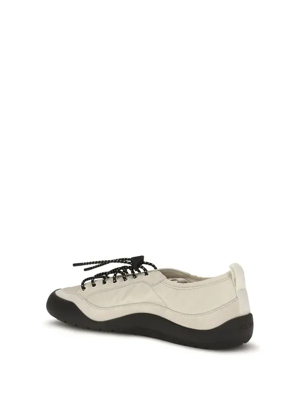 Prada Leather And Fabric Sneakers