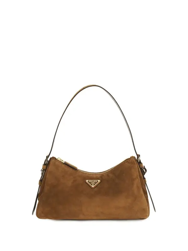 Prada Aimée Suede Shoulder Bag