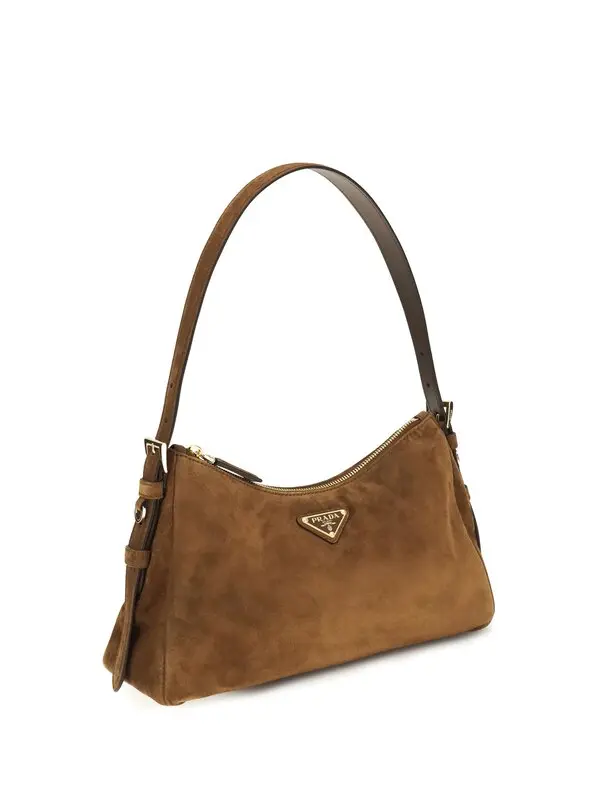 Prada Aimée Suede Shoulder Bag
