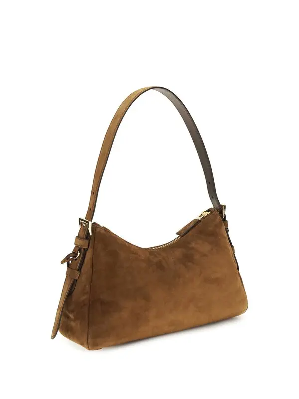 Prada Aimée Suede Shoulder Bag
