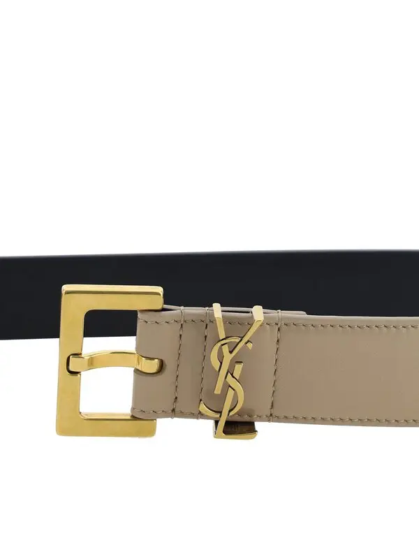 Saint Laurent Leather Belt - Brown