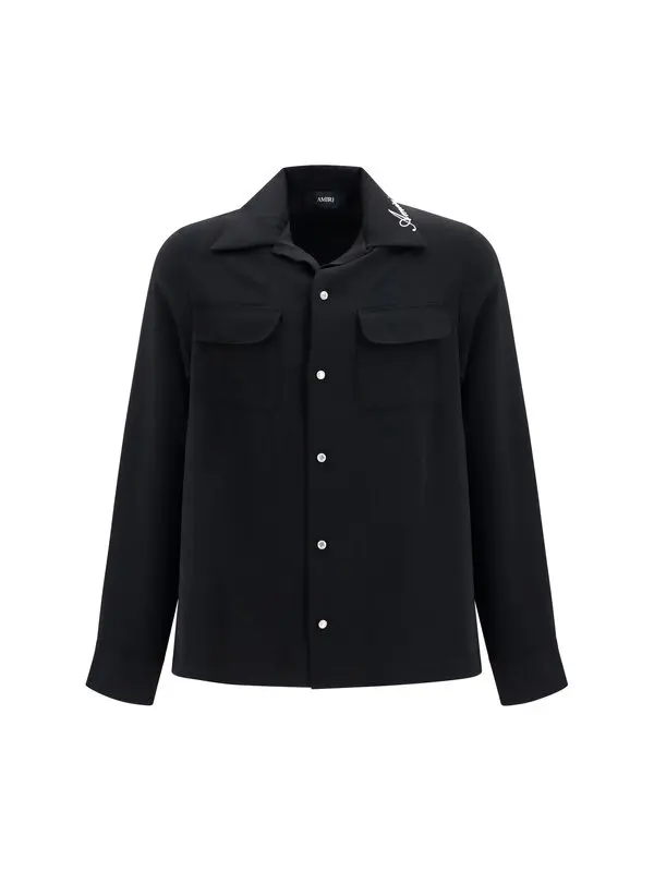 Amiri Rounded Pocket Shirt - Black