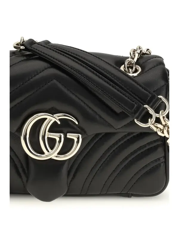 Gucci Gg Marmont Small Shoulder Bag - Black