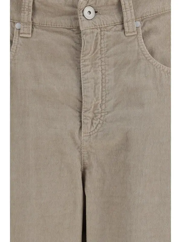 Brunello Cucinelli Straight-leg Cotton And Linen Pants