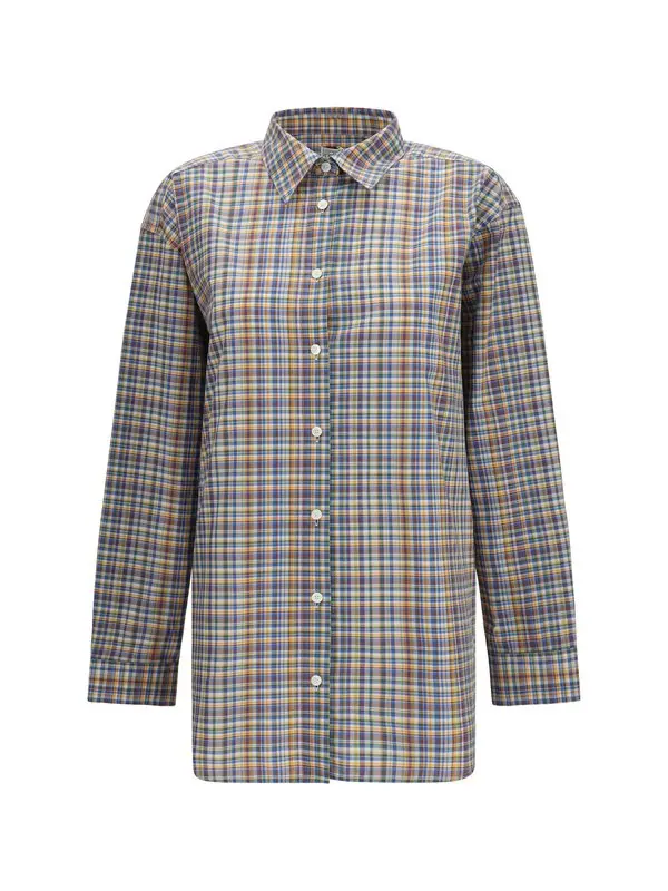TOTEME Classic Cotton Shirt With T-stitch Detail - Multicolor