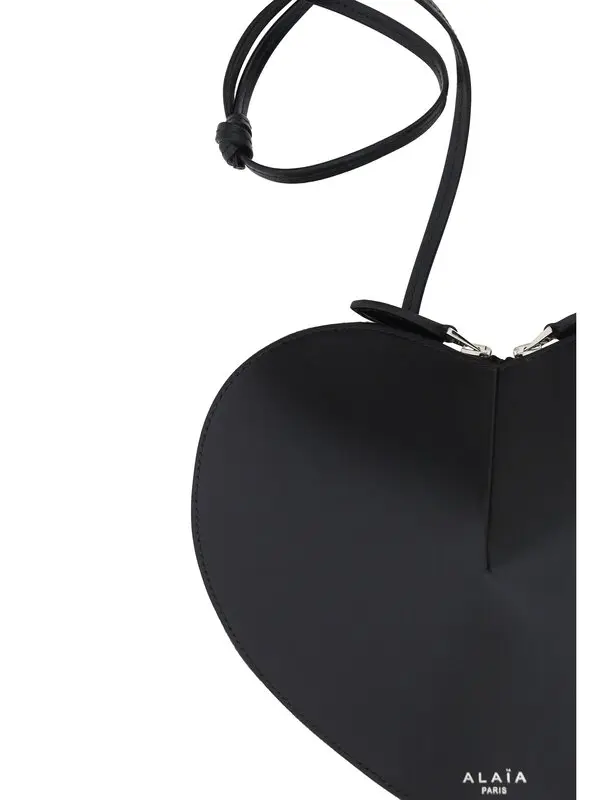 Alaïa Heart Shoulder Bag - Black