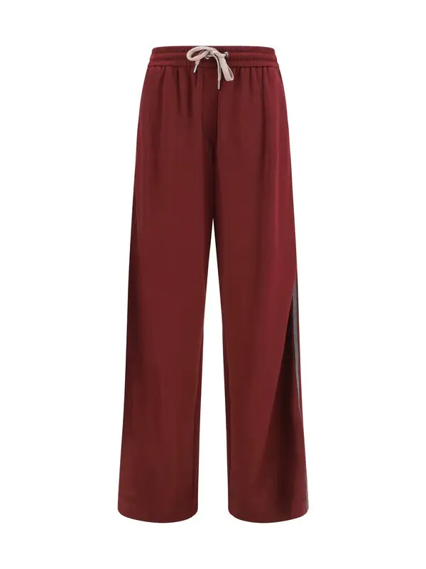 Brunello Cucinelli Cotton And Silk Blend Track Pants