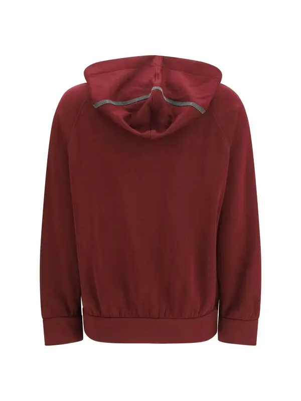 Brunello Cucinelli Long-sleeve Zip Hoodie With Monili Embellishments