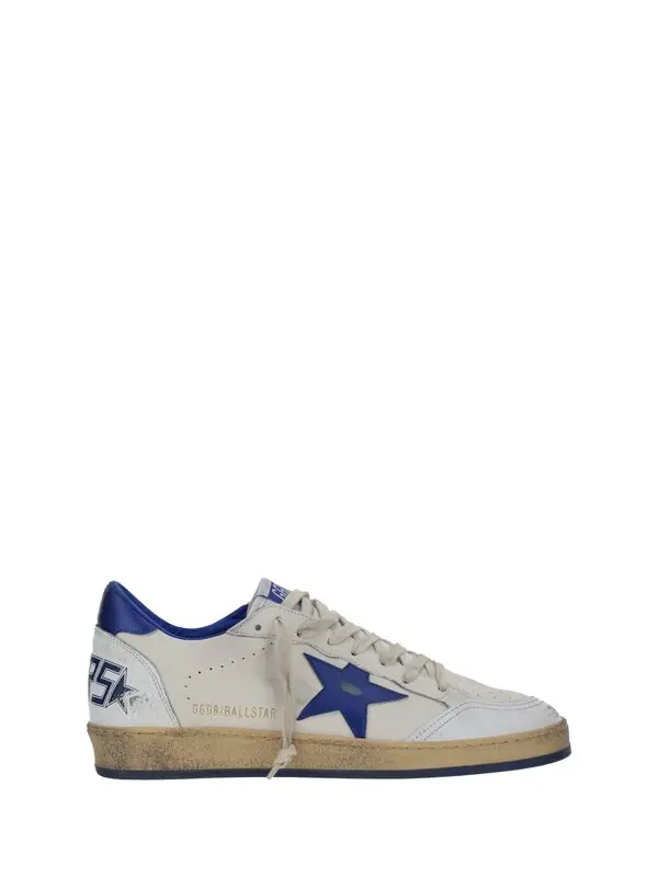 GOLDEN GOOSE Ball Star Leather Sneakers - White
