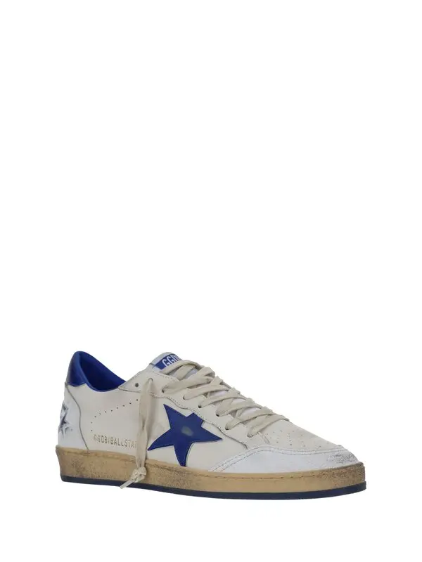 GOLDEN GOOSE Ball Star Leather Sneakers - White