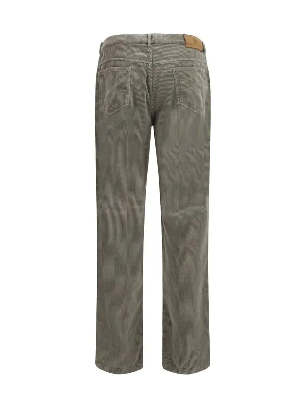 Brunello Cucinelli Corduroy Tailored Pants - Green