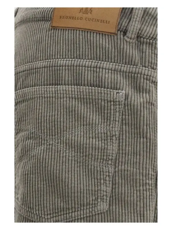 Brunello Cucinelli Corduroy Tailored Pants - Green