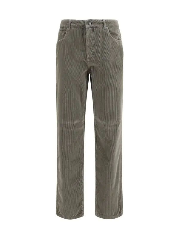 Brunello Cucinelli Corduroy Tailored Pants - Green