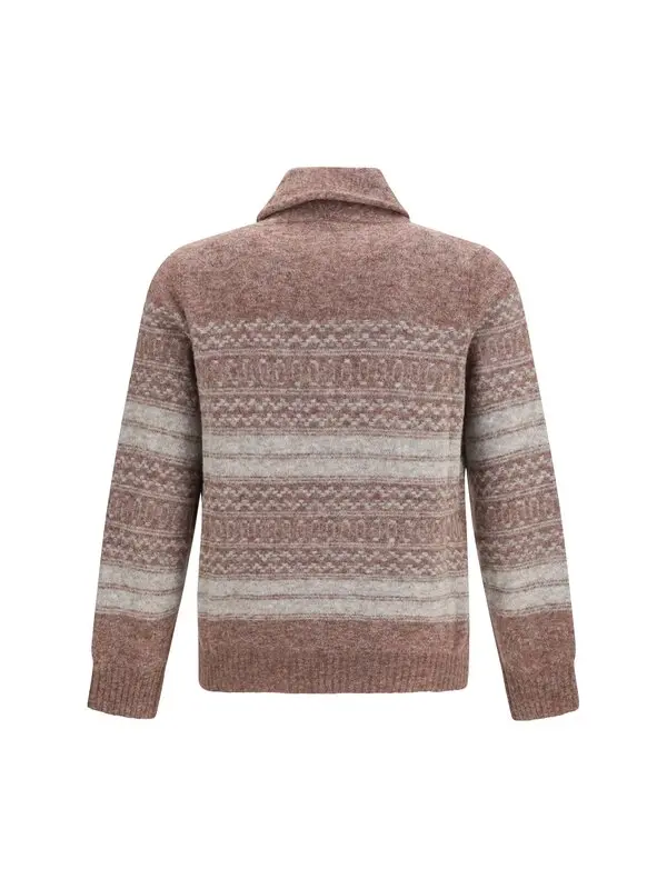 Brunello Cucinelli Ethnic Pattern" Cardigan - Multicolor