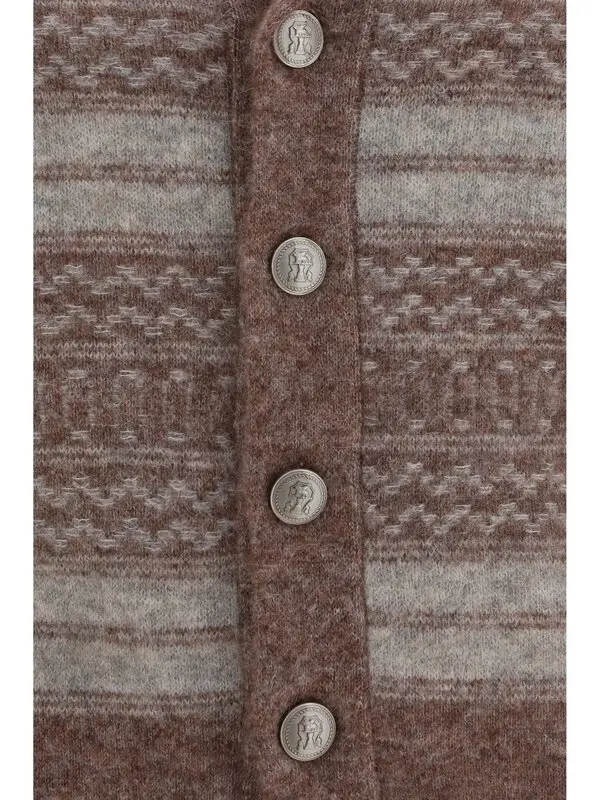 Brunello Cucinelli Ethnic Pattern" Cardigan - Multicolor