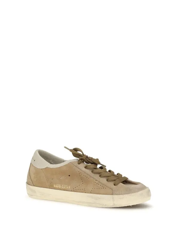 GOLDEN GOOSE Super Star Sneakers With Perforated Star Detail