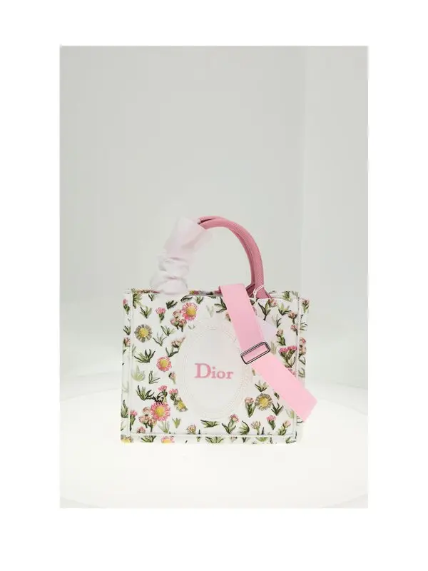 Dior Embroidered Fabric Tote