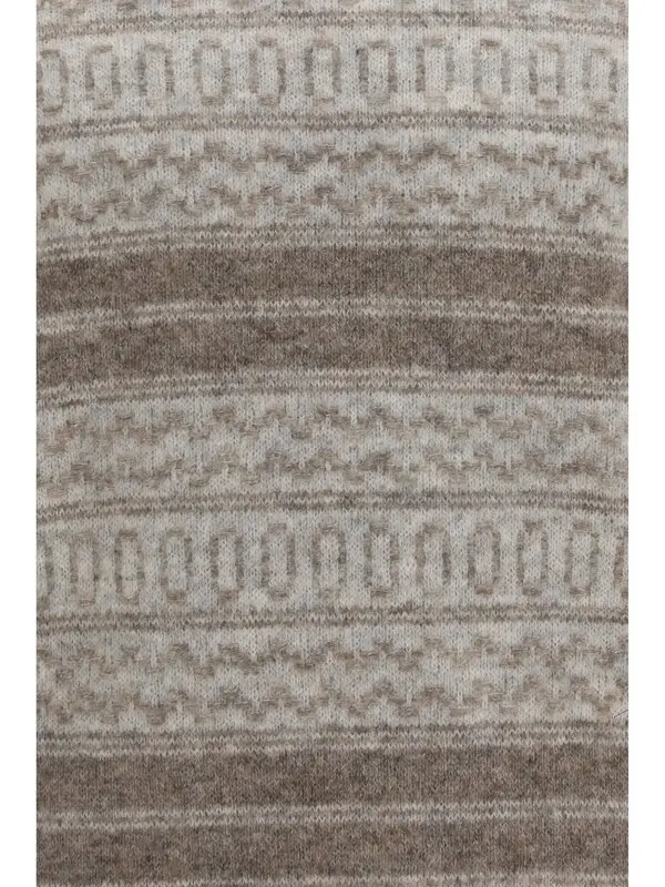 Brunello Cucinelli Fair Isle Knit Turtleneck Sweater