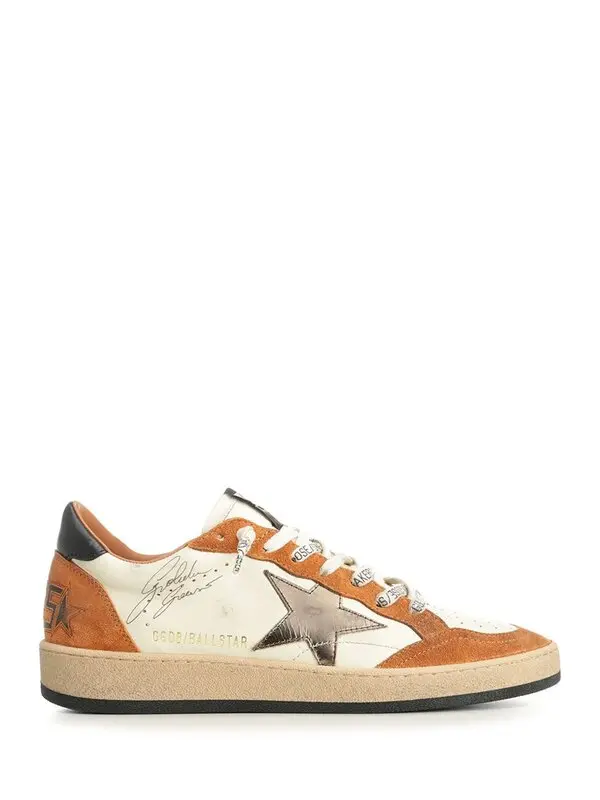 GOLDEN GOOSE Ballstar Leather Sneakers - Multicolor