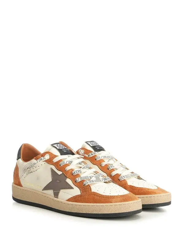 GOLDEN GOOSE Ballstar Leather Sneakers - Multicolor