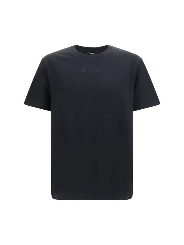 Balmain Embroidered Logo T-shirt - Black