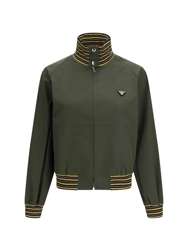 Prada Technical Canvas Blouson - Green