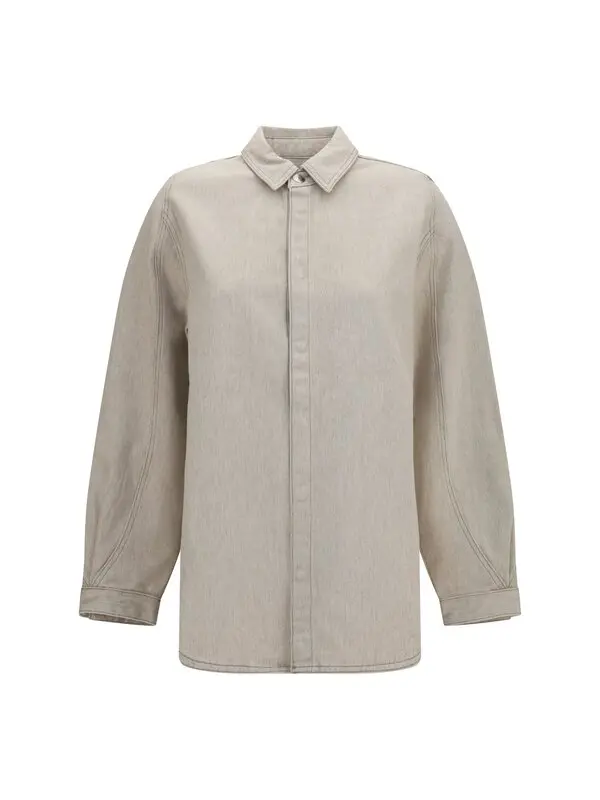 Jacquemus Amelo-de-nîmes Denim Shirt - Cream