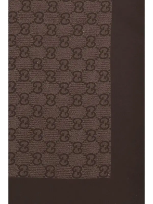 Gucci Gg Silk Twill Jacquard Scarf