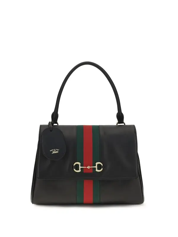 Gucci Medium Paparazzo Handbag With Horsebit Detail - Black