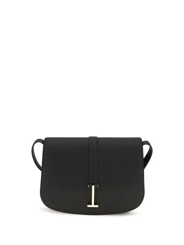 TOM FORD Small Leather Crossbody Bag - Black