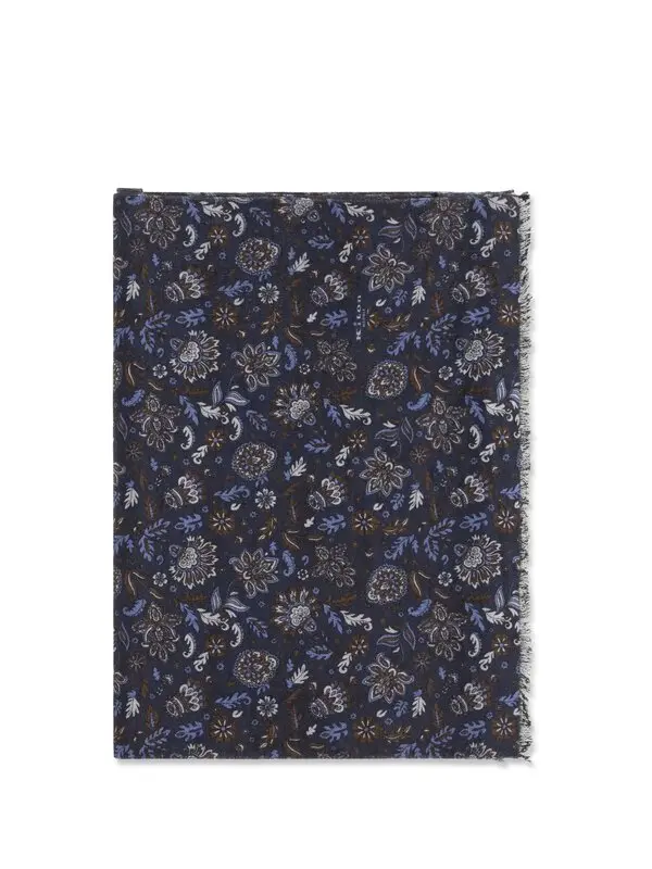 Kiton Paisley Patterned Scarf