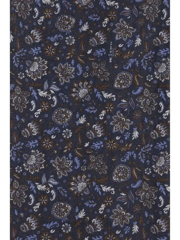 Kiton Paisley Patterned Scarf